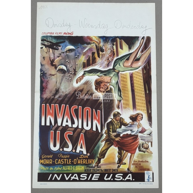 INVASION U.S.A. - Belgian Movie Poster Store